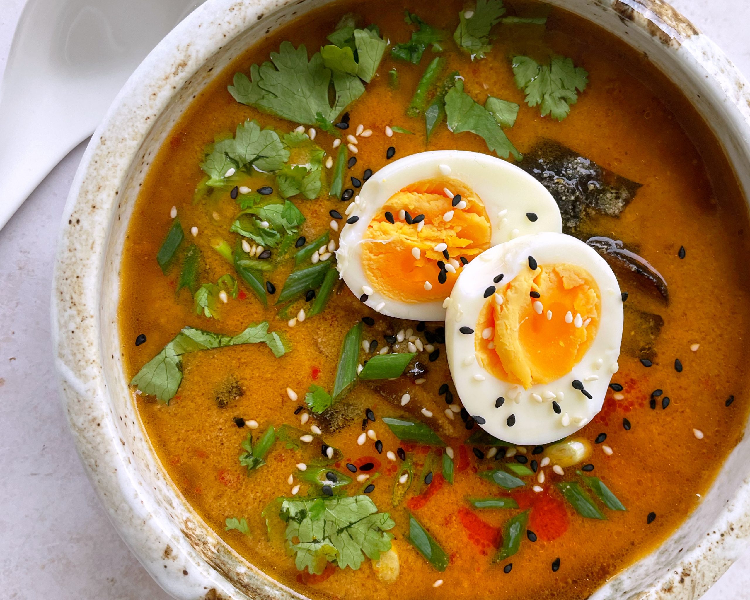 Creamy Sesame Miso Soup | Healthy-ish & Happy