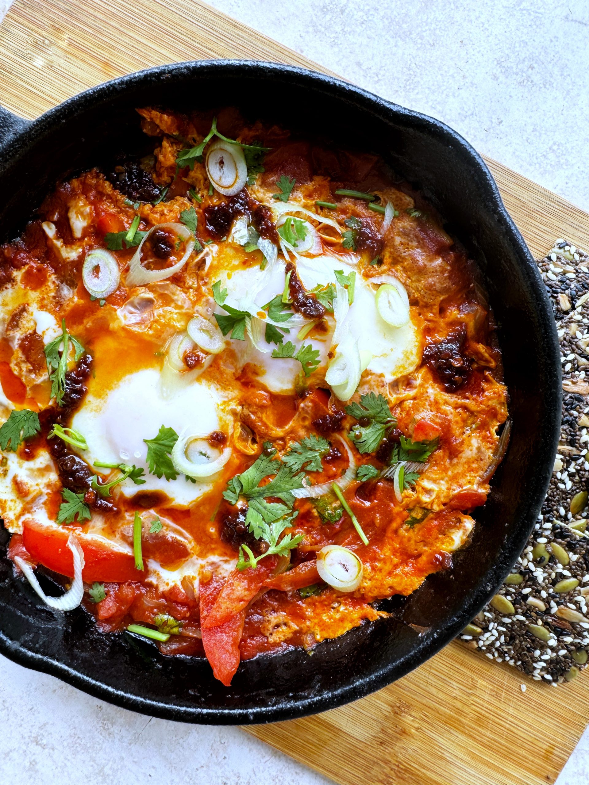 Spicy Asian Inspired Shakshouka | Healthy-ish & Happy