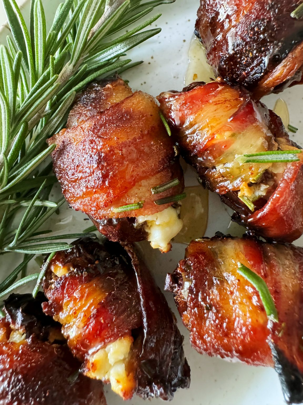 Bacon-Wrapped Goat Cheese Stuffed Dates | Healthy-ish & Happy